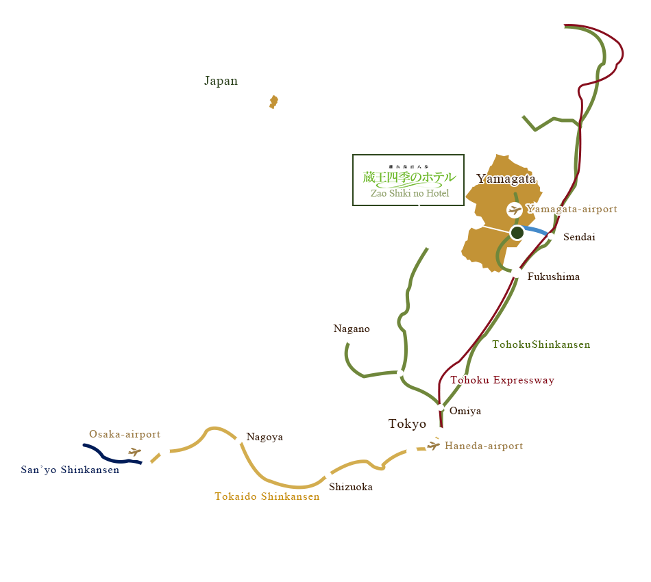 Yamagata Prefecture Zao Onsen Hanare Yu Hyakuhappo/Zao Shiki no Hotel ...